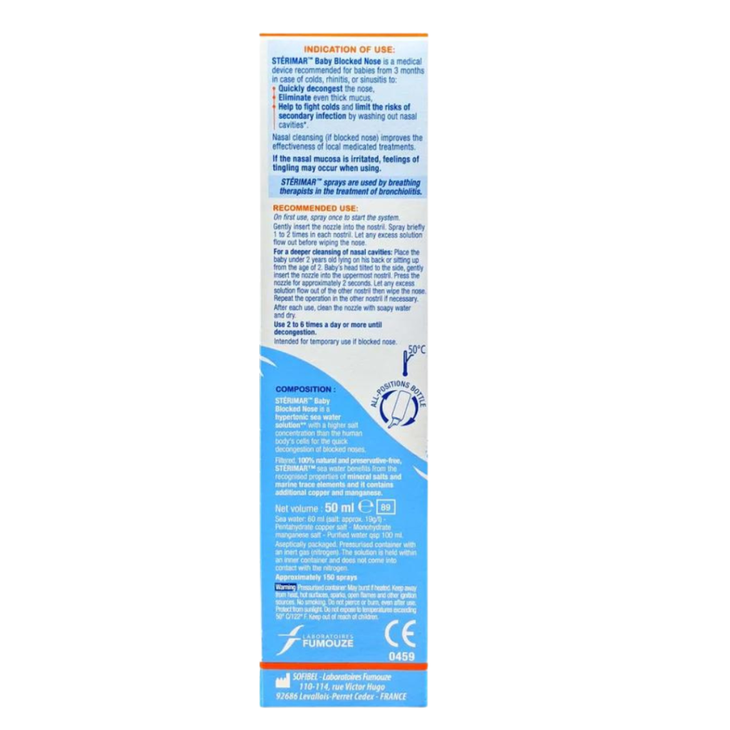 Sterimar Baby Blocked Nose Spray 50ml - Keystone Clinic & Surgery